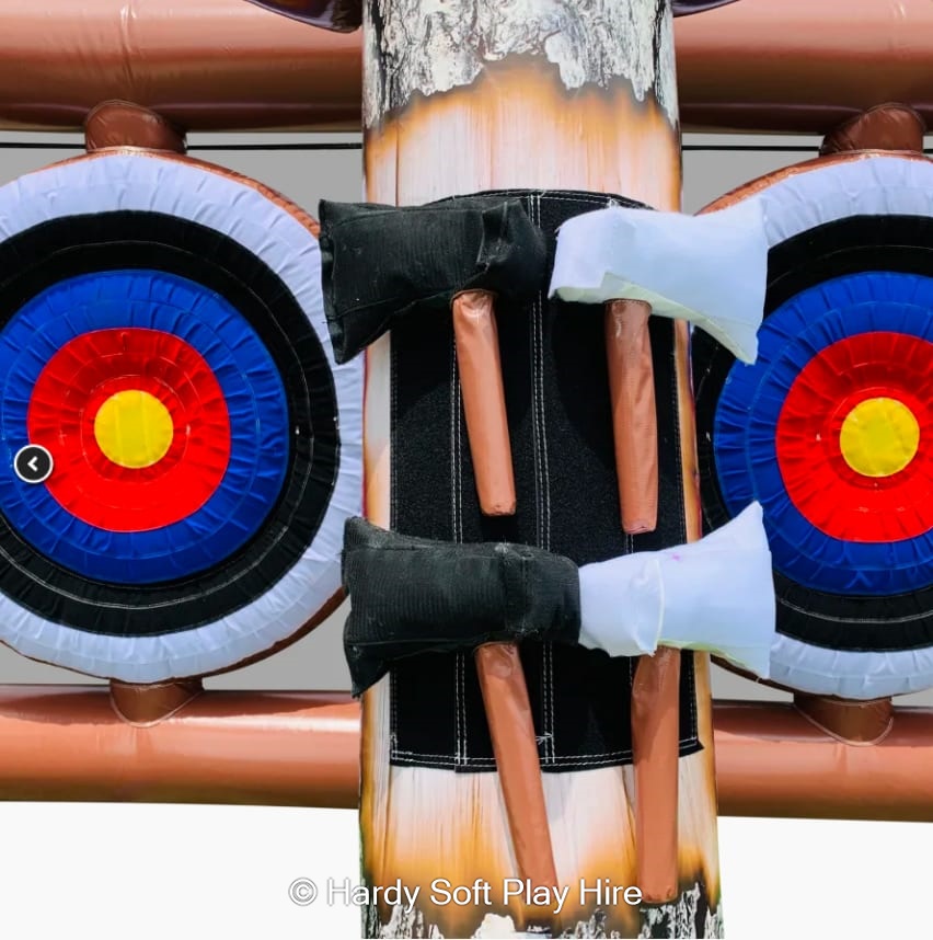 Inflatable Axe Throwing - Bouncy Castle Hire in Kendal, Lancaster ...